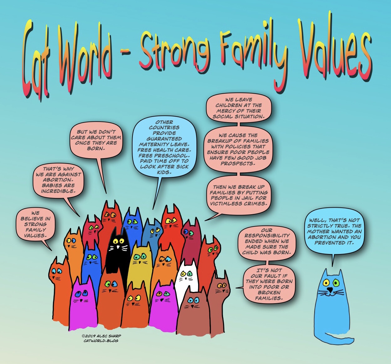 Strong Family Values | Cat World