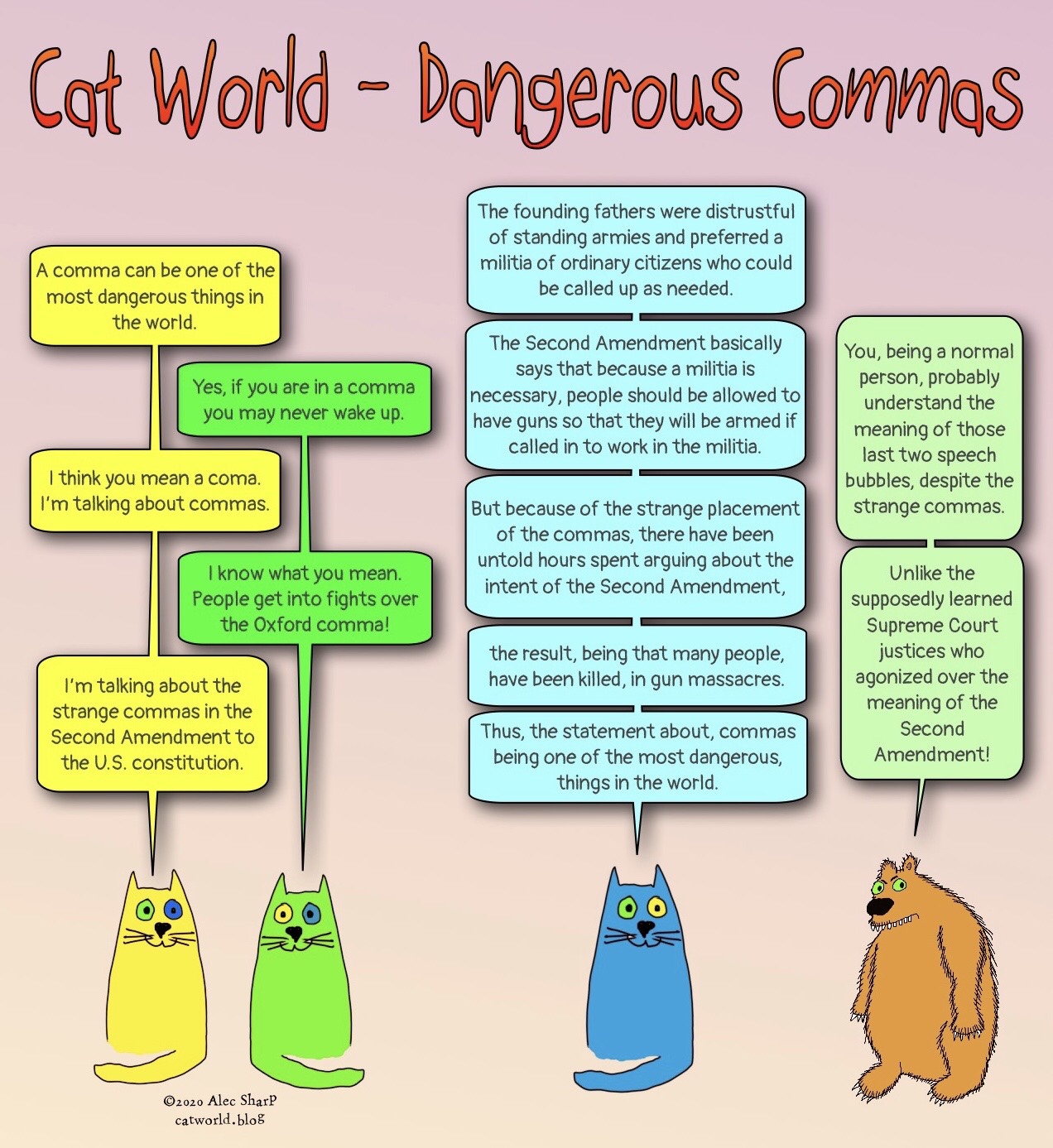 Dangerous Commas | Cat World