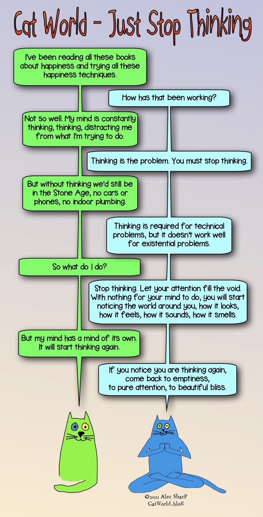 Just Stop Thinking | Cat World